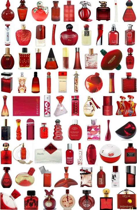 Red Perfume Bottles Collection Coffret Parfum Femme Conseils Beaute