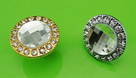 Glass Crystal Dresser Drawer Knobs Pulls Handles Gold Silver Etsy