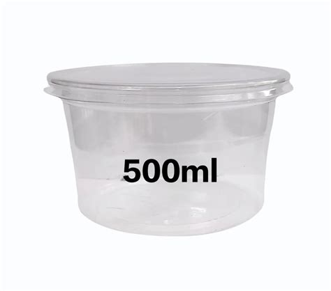 500ml Pet Round Container At ₹ 485piece Plastic Food Container In Salem Id 2854709186155