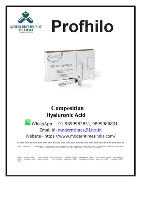 Profhilo Ibsa Injectiion 2ml At Best Price In New Delhi Id 2853491079862