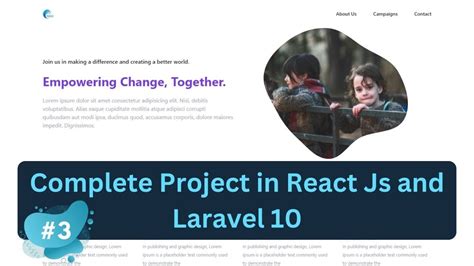 Complete Ngo Website Project In React Js And Laravel 10 With Source