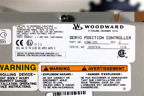 8200 226 By Woodward Servo Position Controller Spc Series Automation Industrial
