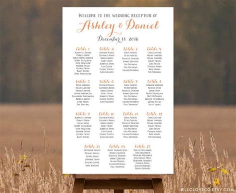 Printable Large Wedding Seating Chart Wedding Table Plan Pink