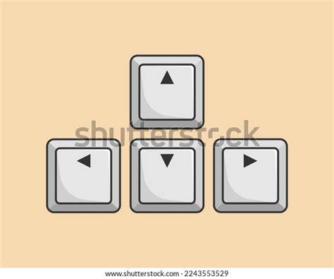 Cursor Key Arrangements Four Cursor Keys Stock Vector Royalty Free 2243553529 Shutterstock