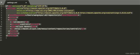 maven setting xml 配置 csdn博客