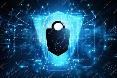 Premium Ai Image Hitech Shield Of Cyber Security Digital Data Network