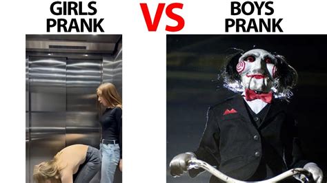 Girls Prank Vs Boys Prank Youtube