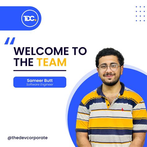 The Dev Corporate On Linkedin Welcomesameer Teamtdc