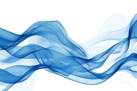 Futuristic Blue Abstract Design With Flowing Light Waves And Fluid Motion For Dynamic Digital