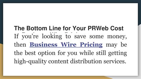 Ppt Making The Most Of Your Prweb Pricing Prnewswire Pricing