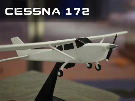 Cessna 172 148 Airplane Model Free 3d Print Model Makerworld