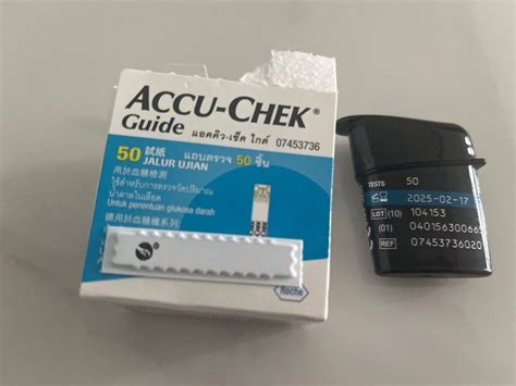Accu Chek Test Strips Health Nutrition Medical Supplies Tools On Carousell