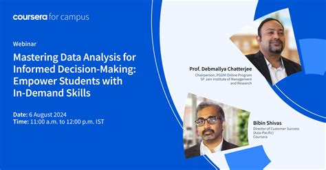 Mastering Data Analysis For Informed Decision Making Coursera