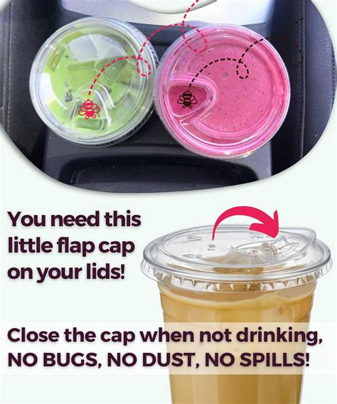 20 Oz Clear Plastic Cups With Strawless Sip Lids 50 Sets Disposable