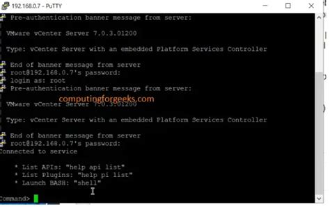 Patching Vmware Vsphere Vcenter 70 Using Cli Computingforgeeks