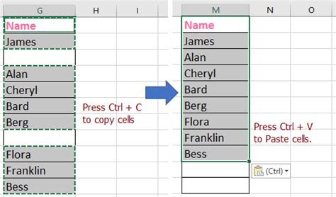 How To Copy And Paste Only Non Blank Cells In Excel