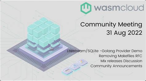 Wasmcloud Litestream Go Provider Wash Build Rfc New Release Method