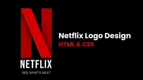 Netflix Logo Using Html And Css Css Logo Design Youtube