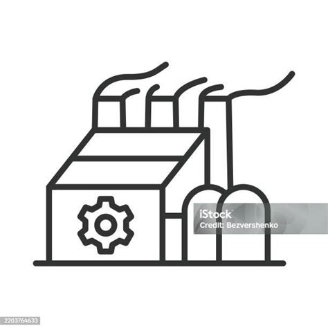 공장 라인 디자인의 아이콘 공장 제조 산업 생산 자동화 기계 흰색 배경에 조립 벡터 팩토리 편집 가능한 스트로크 아이콘 0명에