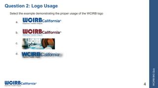 Wcirb Brand Guide Quiz April21 PPT