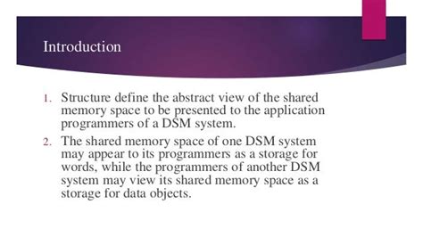 Structure Of Shared Memory Space