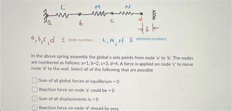 Solved Abcd≡ Node Numbers Lmn≡ Element Numbers In The