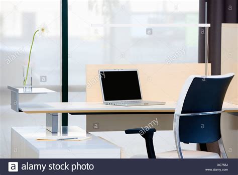 Empty Desk Chair Laptop Stock Photos Empty Desk Chair Laptop Stock Images Alamy