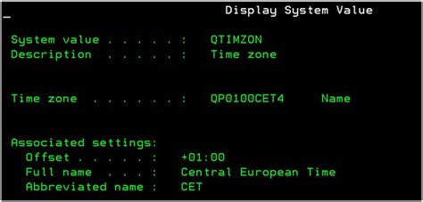 random thoughts time zone component in as400