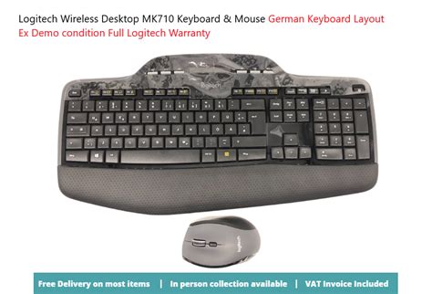 Logitech Wireless Desktop Mk710 Keyboard And Mouse German 920 002420 Silicon Alley