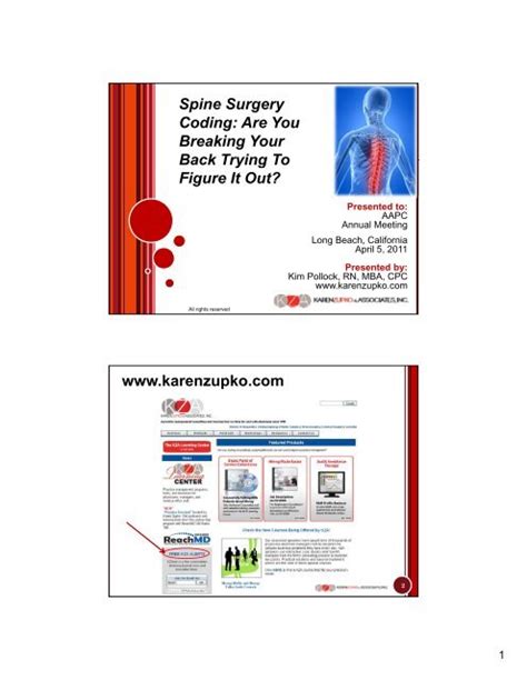Spine Surgery Coding Are You Breaking Your Back Trying Aapc