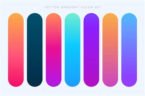 Premium Vector Gradient Color Set Elements
