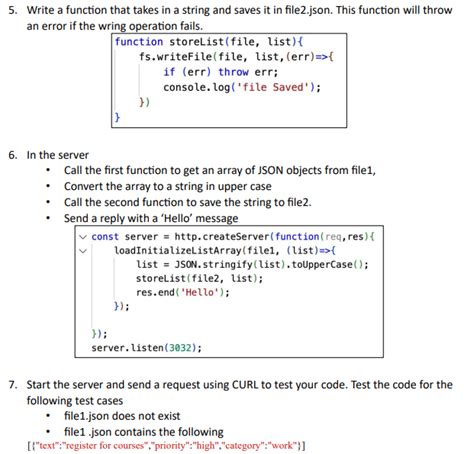 Solved 5 Write A Function That Takes In A String And Saves