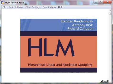 Hlm 82 分层线性和非线性模型分析软件hierarchical Linear And Nonlinear Modeling