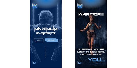 Maximum E Sports Mobile Ui Figma
