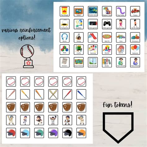 Baseball Diamond Token Board By Promptly Playful Aba Tpt