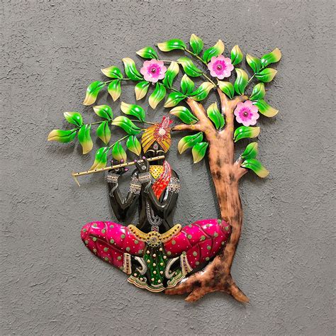 Metal Krishna Ji With Tree Ichnktwd029 Home At Rs 2750 In Jodhpur Id 2852428694288