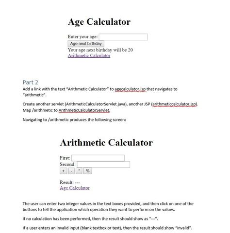 Solved Part 1 Create A Java Web Application Called