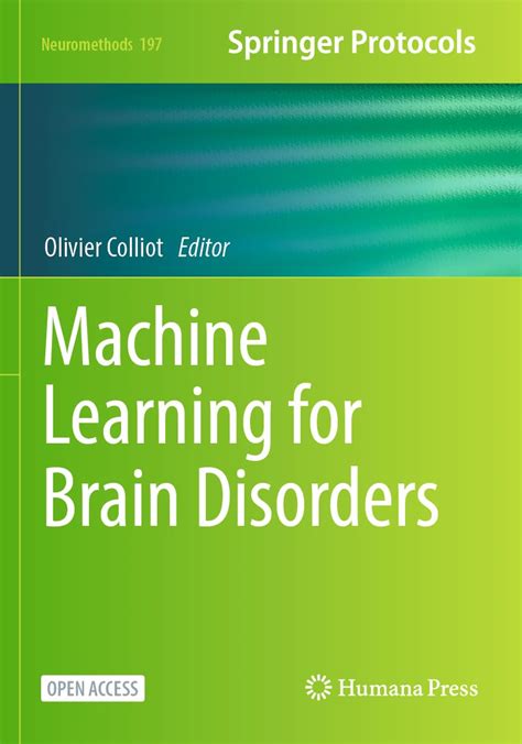 Buy Machine Learning For Brain Disorders 197 Neuromethods Book Online At Low Prices In India