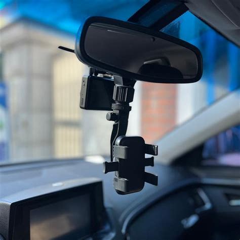 룸미러 헤드레스트 유모차 스마트폰 거치대 집게 360도 회전