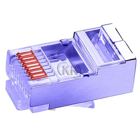 Conector Rj45 Cat5e Blindado Kr Soluções E Materiais Elétricos