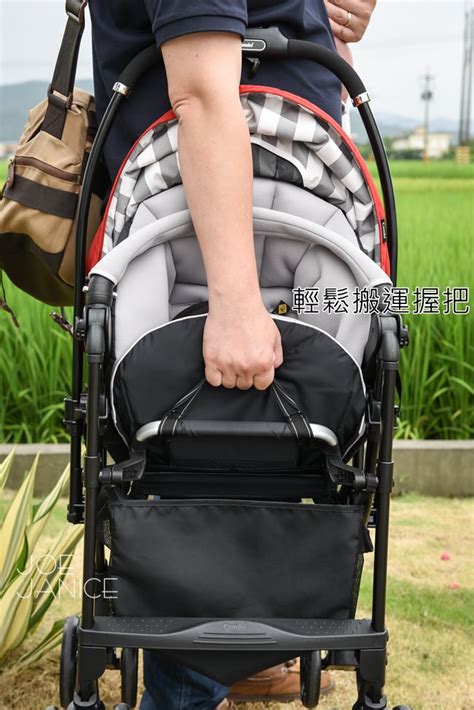 輕型推車推薦【combi Sugocal Light】五星級輕巧感受 全罩式遮陽罩 單手秒收 潔妮食旅生活