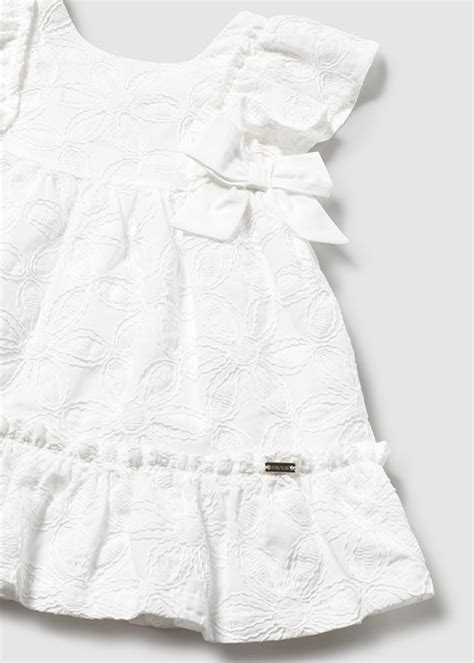 Mayoral Embroidered Dress White 26 01915b Villa Rose