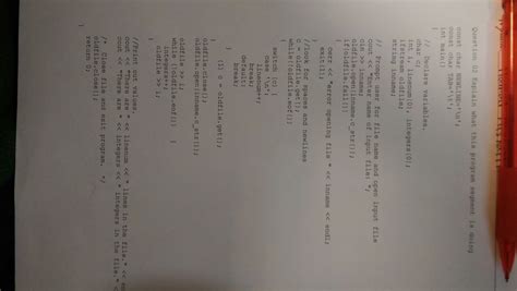 Question 02 Explain What This Program Segment Is