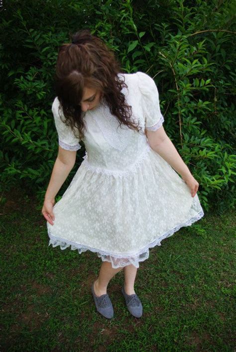 Cute Knee Length Vintage Wedding Dress Wedding Dresses Vintage