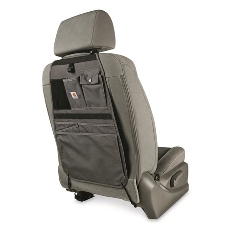 Carhartt Universal Nylon Duck Seat Back Organizer Gravel Sportsmans