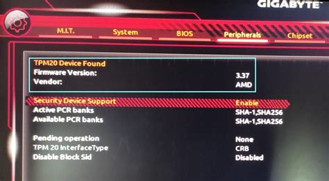 Enable Tpm 2 0 In Gigabyte Motherboard Uefi Mode Tpm