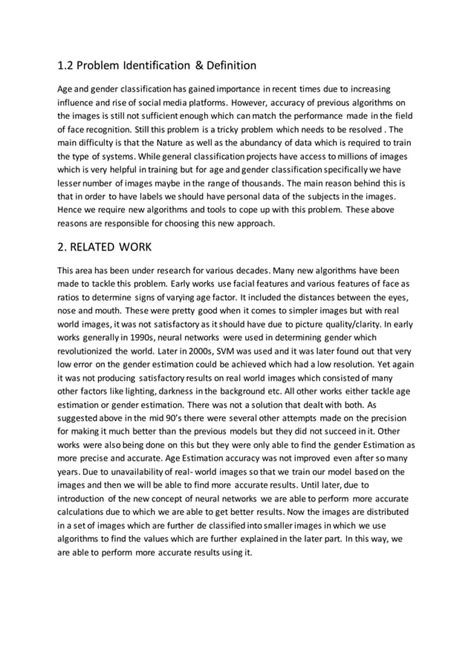 Age And Gender Detection Docx Artificial Intelligence Technology Computing