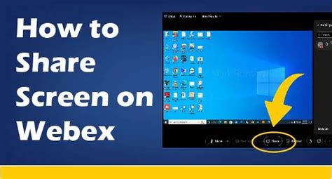 How To Share Screen On Webex