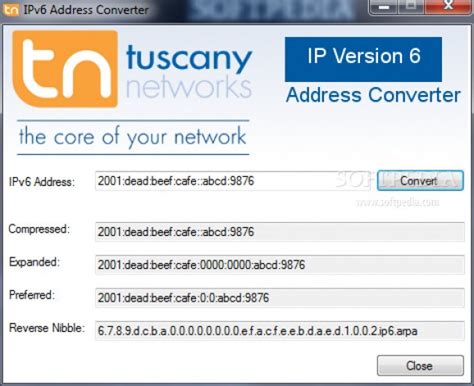 Ipv6 Address Converter Download Free Windows 100 Softpedia