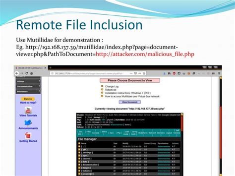 directory traversal and file inclusion attacks pptx